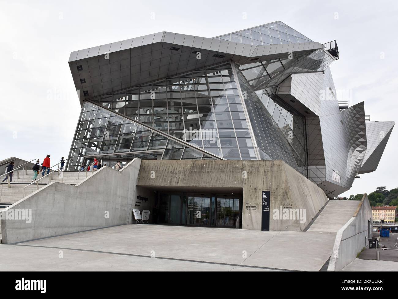 Musée des Confluences, Lyon, France, Deconstructivist style museum clad ...