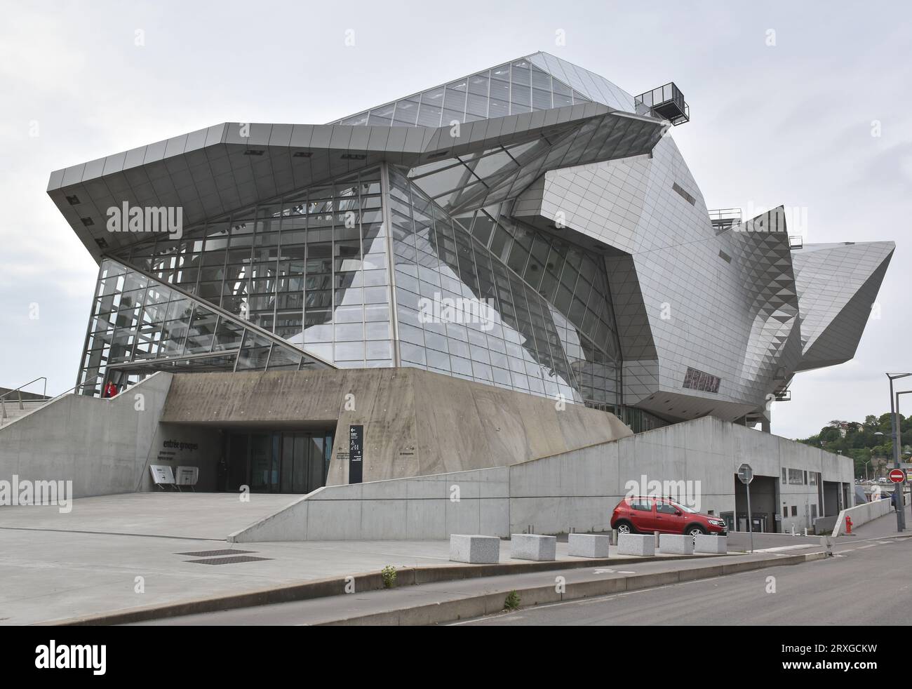 Musée des Confluences, Lyon, France, Deconstructivist style museum clad ...