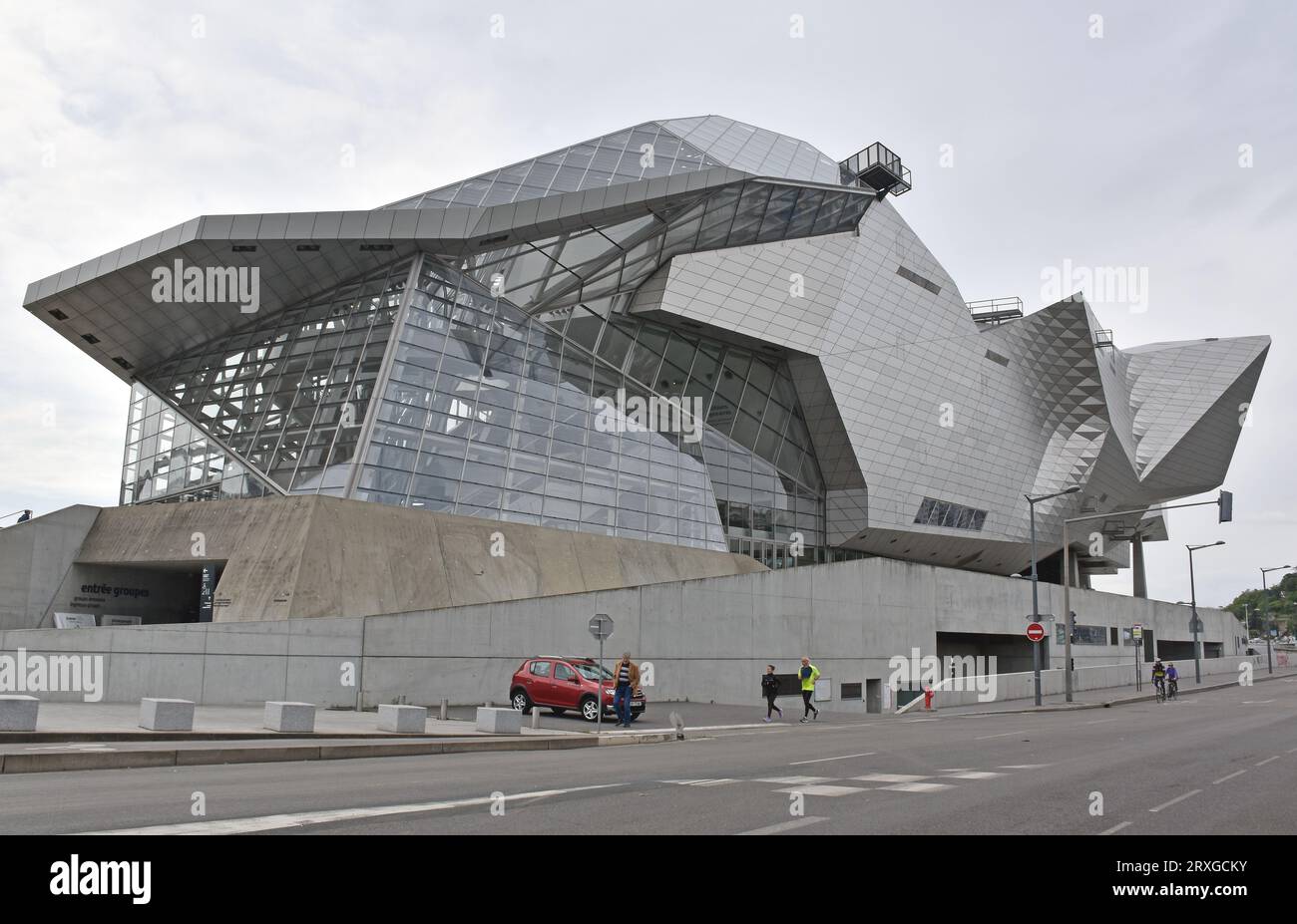 Musée des Confluences, Lyon, France, Deconstructivist style museum clad ...