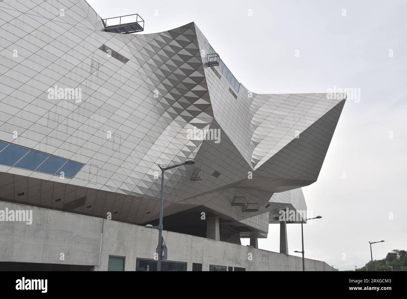 Musée des Confluences, Lyon, France, Deconstructivist style museum clad ...
