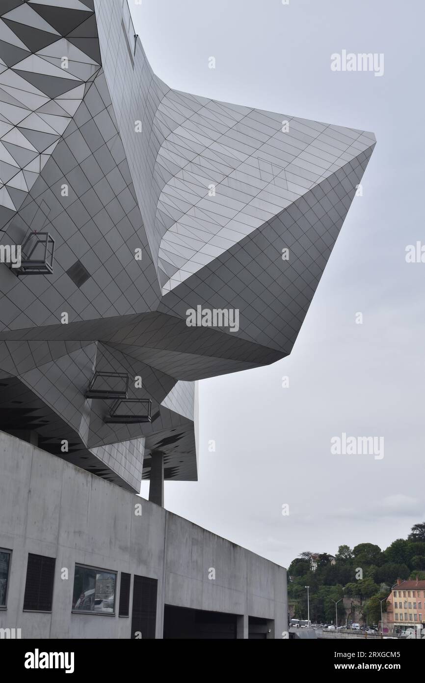 Musée des Confluences, Lyon, France, Deconstructivist style museum clad ...