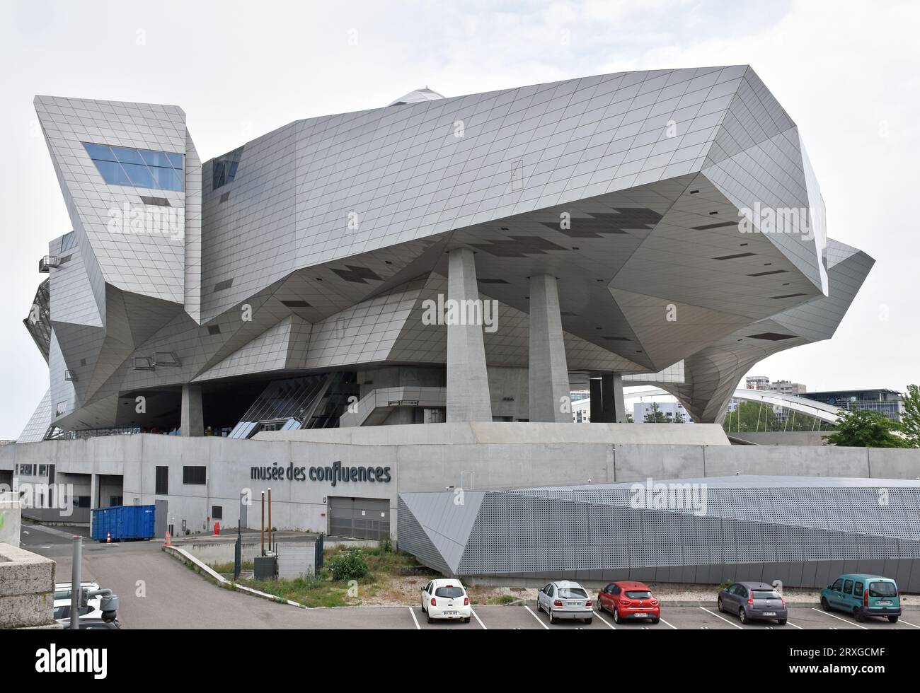 Musée des Confluences, Lyon, France, Deconstructivist style museum clad ...