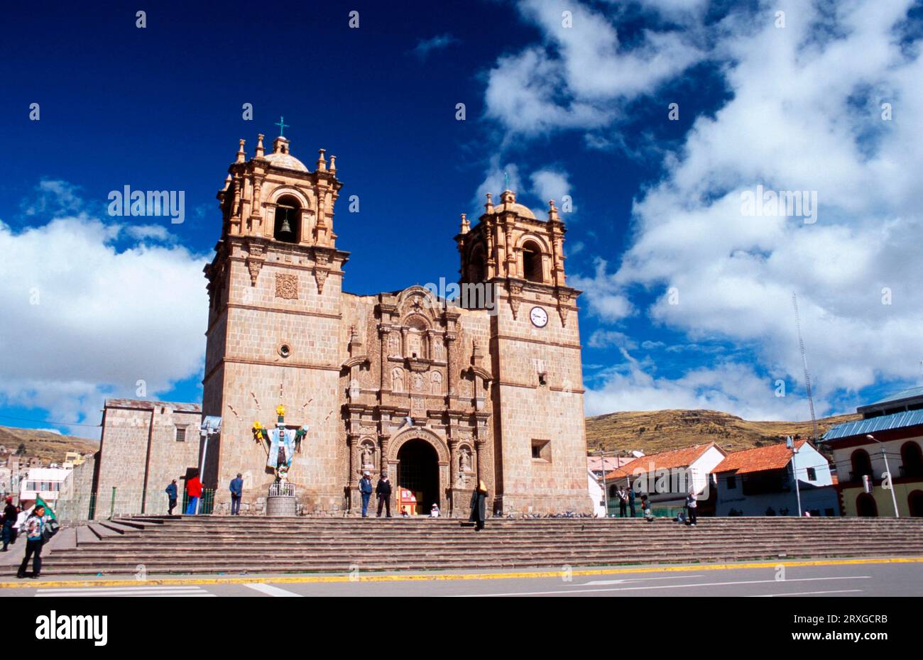 Cathedral, Puno, Lake Titicaca, Peru Stock Photo - Alamy