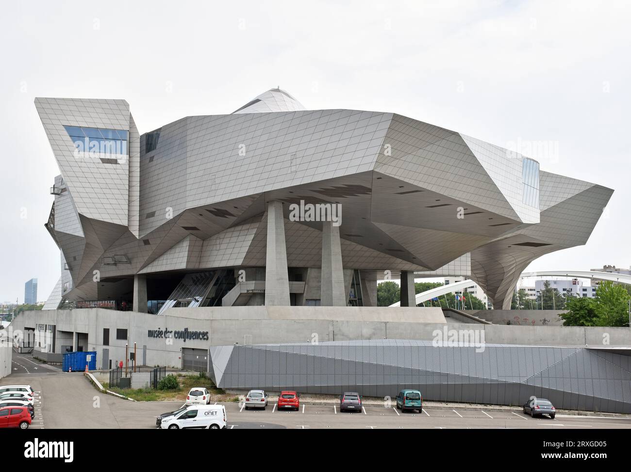 Musée des Confluences, Lyon, France, Deconstructivist style museum clad ...
