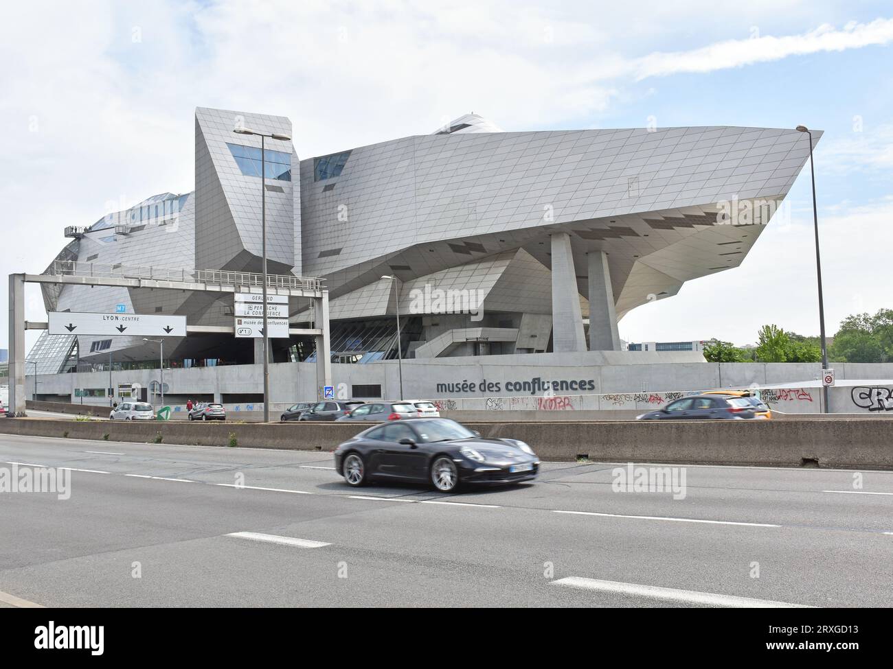 Musée des Confluences, Lyon, France, Deconstructivist style museum clad ...