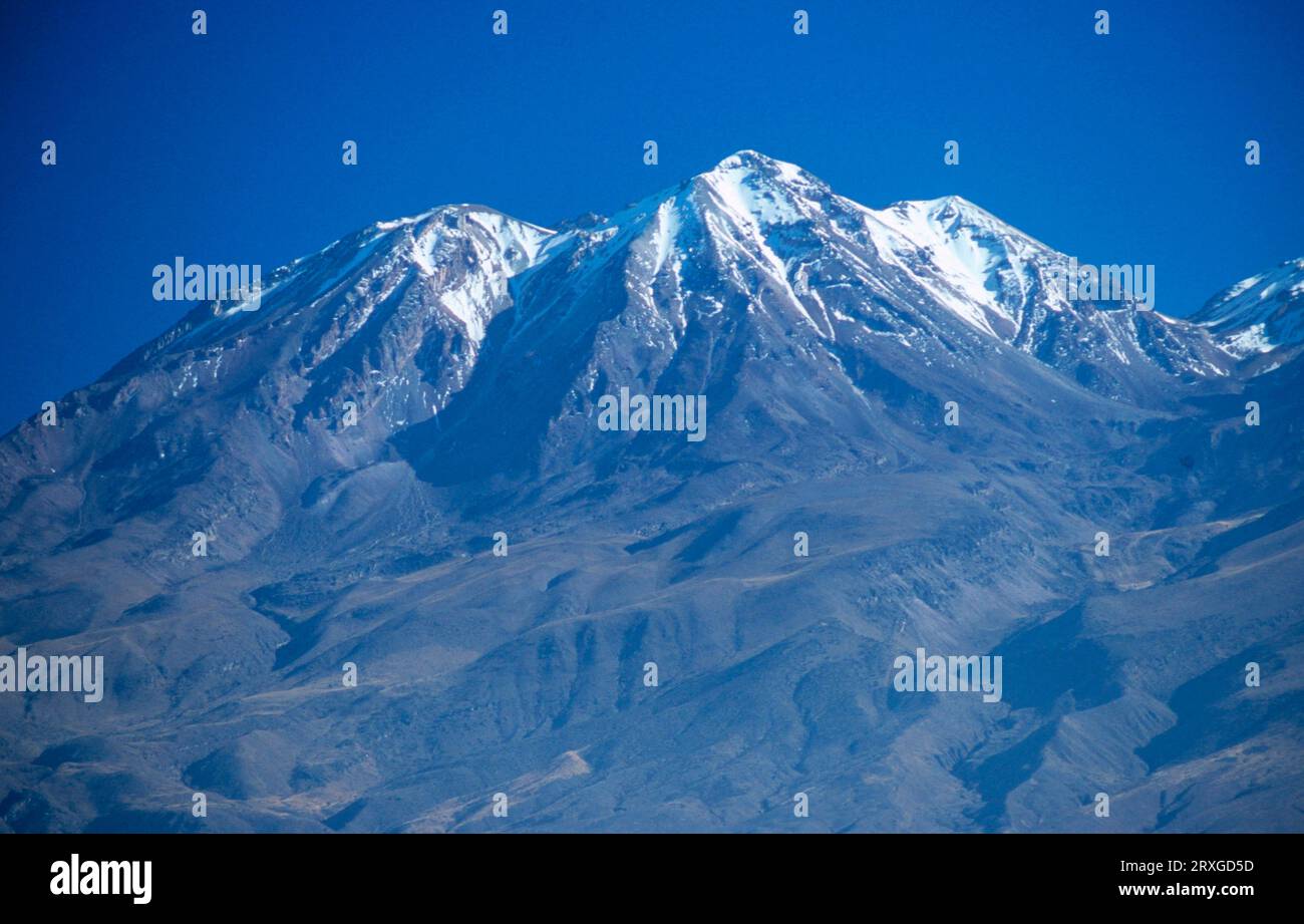 Mount Nevado Chachani, Andes, Peru Stock Photo - Alamy