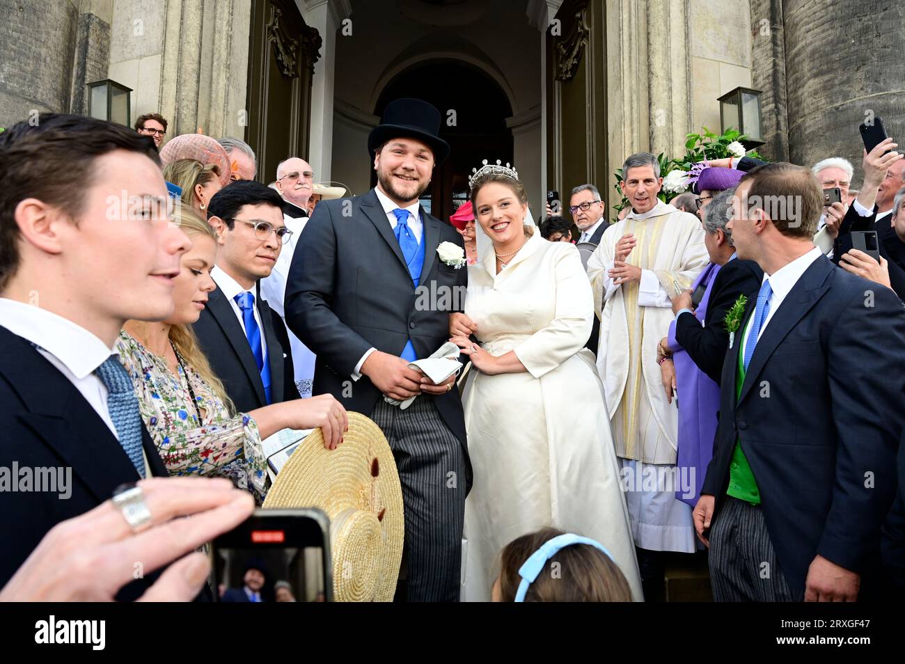 Maria Teresita Prinzessin von Sachsen und ihr Mann Graf Beryl Alexandre ...