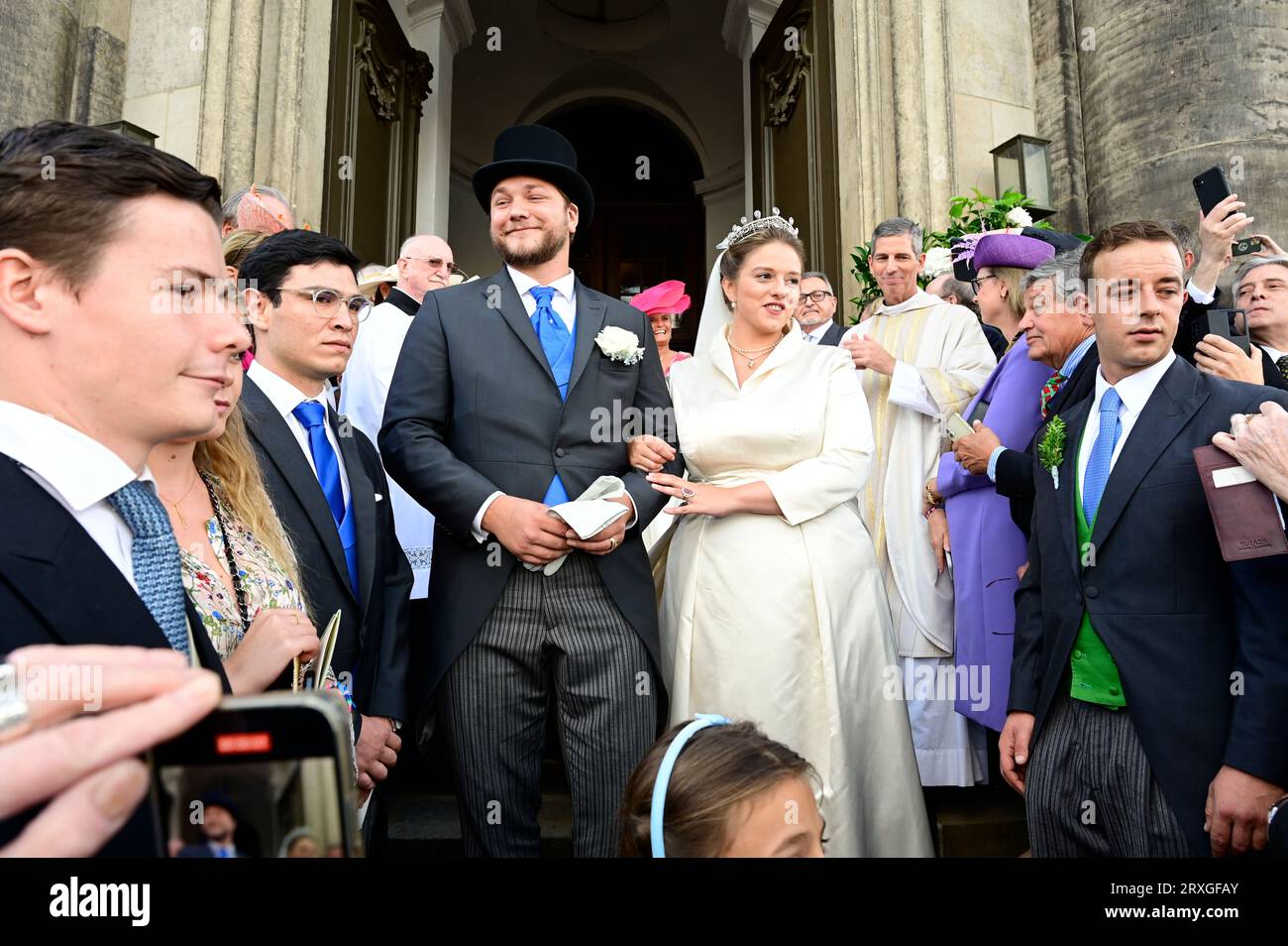 Maria Teresita Prinzessin von Sachsen und ihr Mann Graf Beryl Alexandre ...