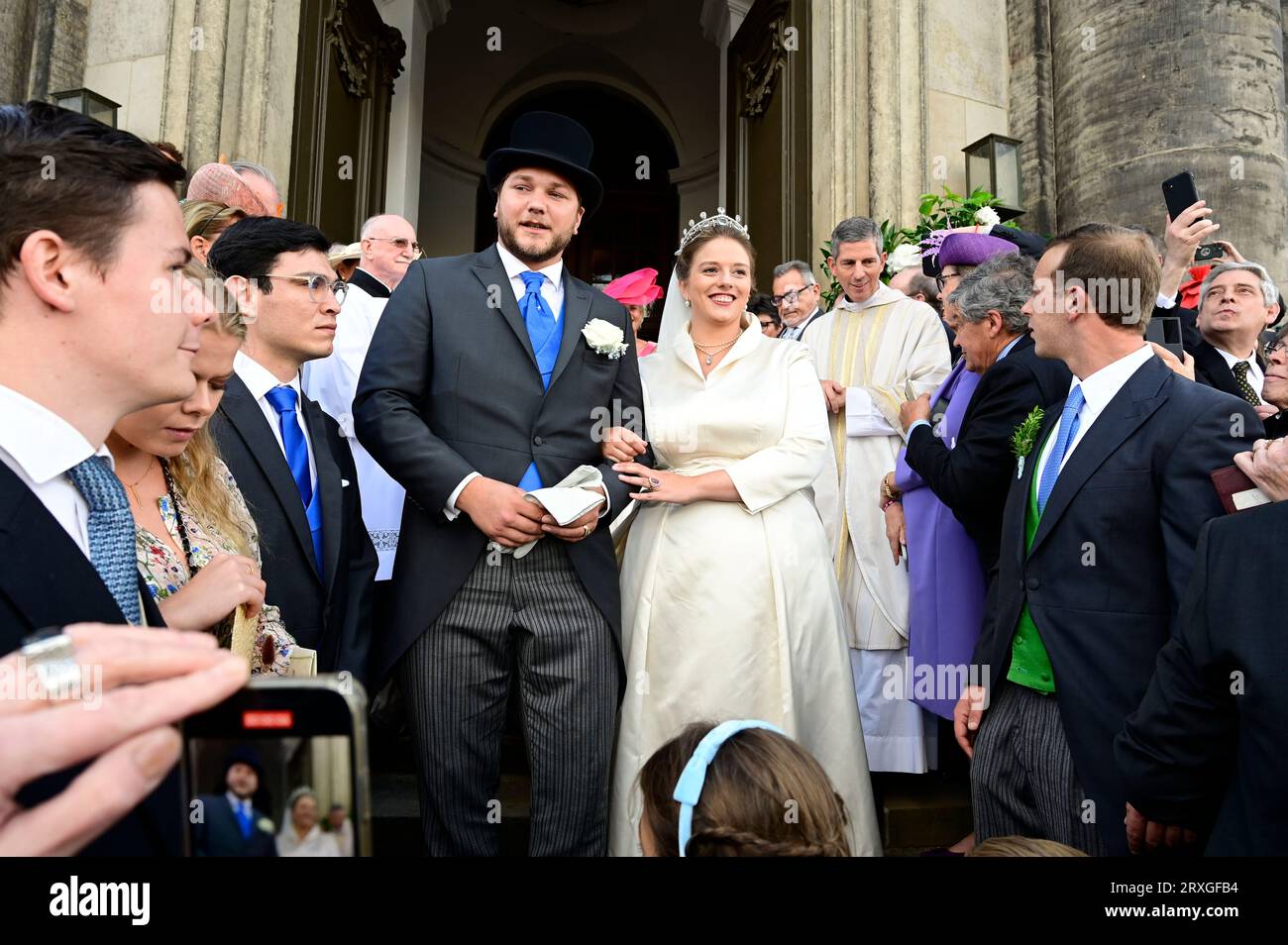 Maria Teresita Prinzessin von Sachsen und ihr Mann Graf Beryl Alexandre ...