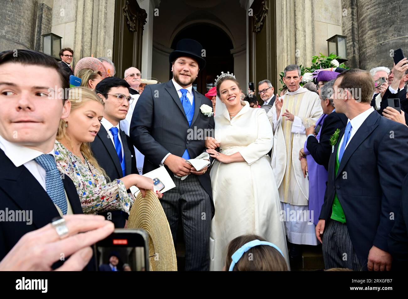 Maria Teresita Prinzessin von Sachsen und ihr Mann Graf Beryl Alexandre ...