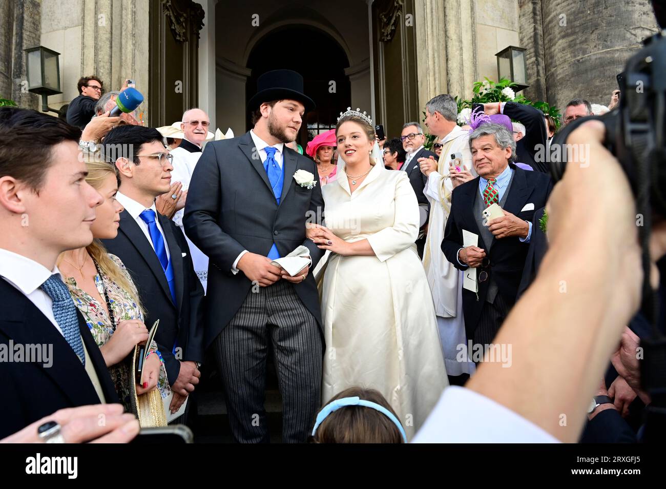 Maria Teresita Prinzessin von Sachsen und ihr Mann Graf Beryl Alexandre ...
