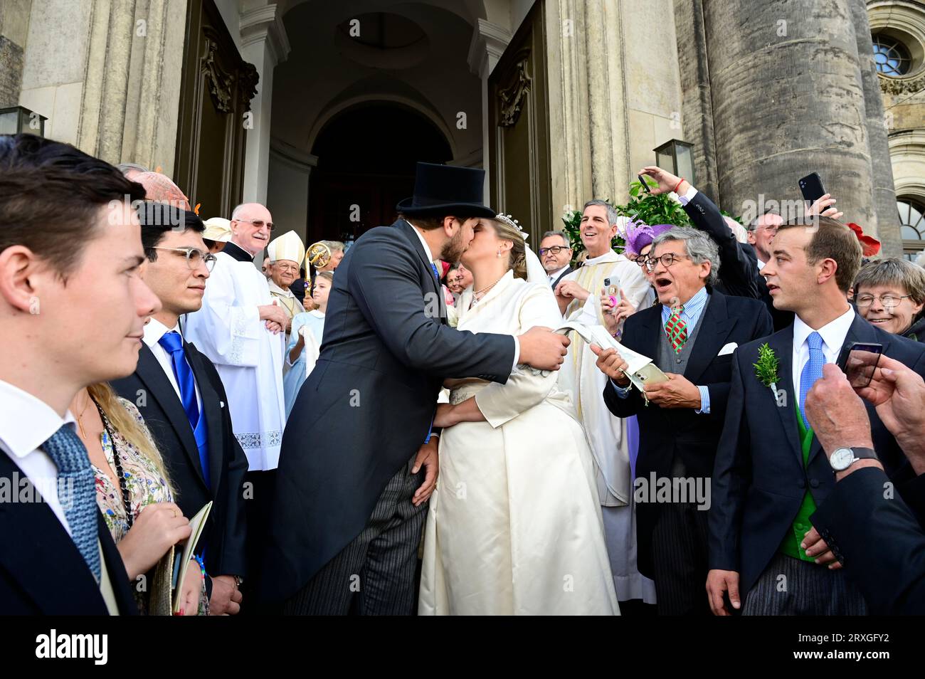Maria Teresita Prinzessin von Sachsen und ihr Mann Graf Beryl Alexandre ...