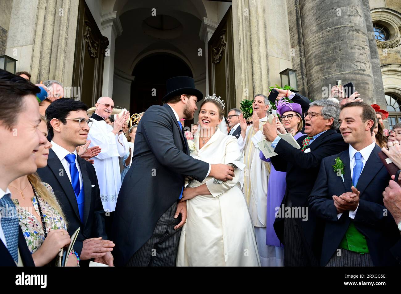 Maria Teresita Prinzessin von Sachsen und ihr Mann Graf Beryl Alexandre ...