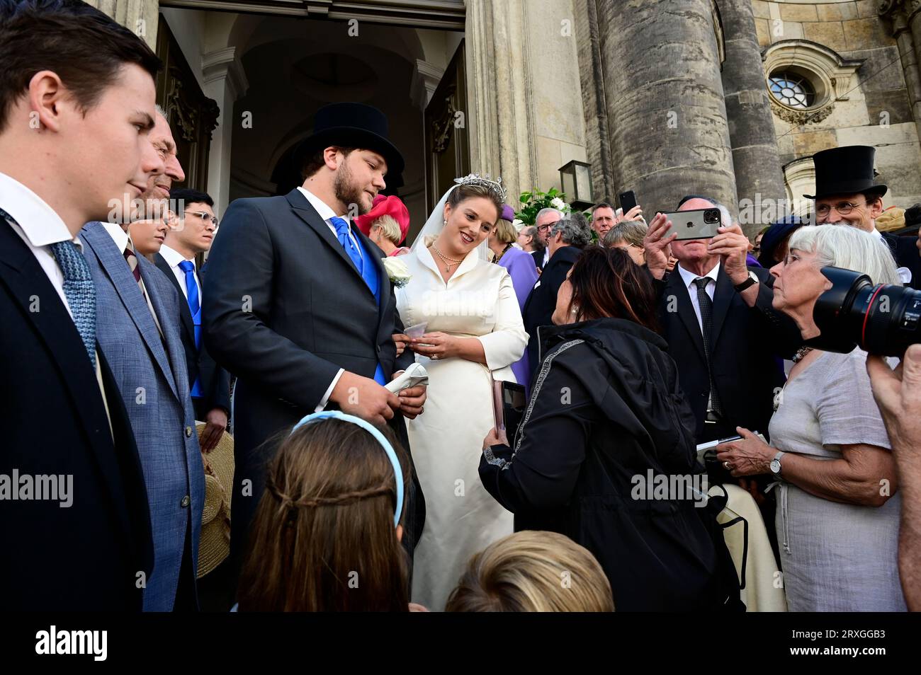 Maria Teresita Prinzessin von Sachsen und ihr Mann Graf Beryl Alexandre ...