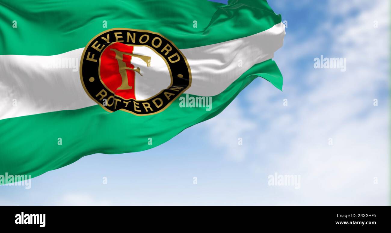 Rotterdam NED, sept. 20 2023: Close-up view of the Feyenoord Rotterdam ...