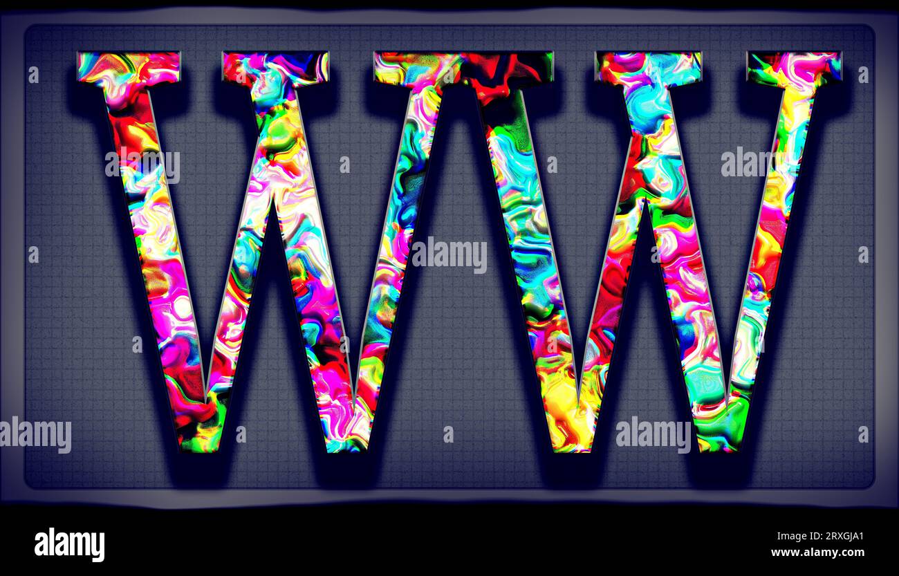 Double letter signature WW in an unique design named Painter rough ...