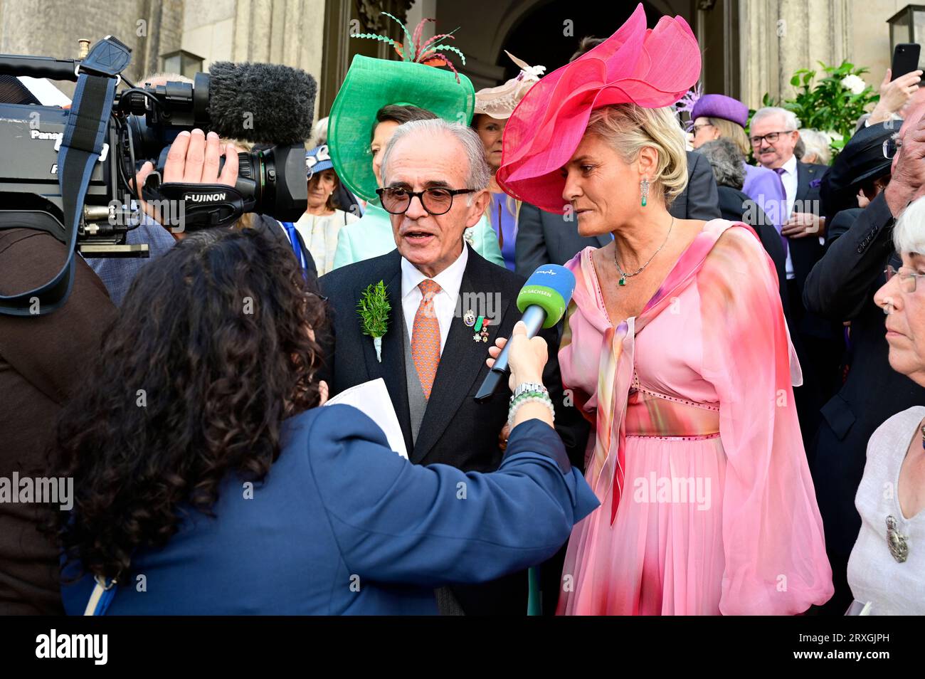 Alexander Prinz von Sachsen Herzog zu Sachsen und Ewa de Saporta nach ...