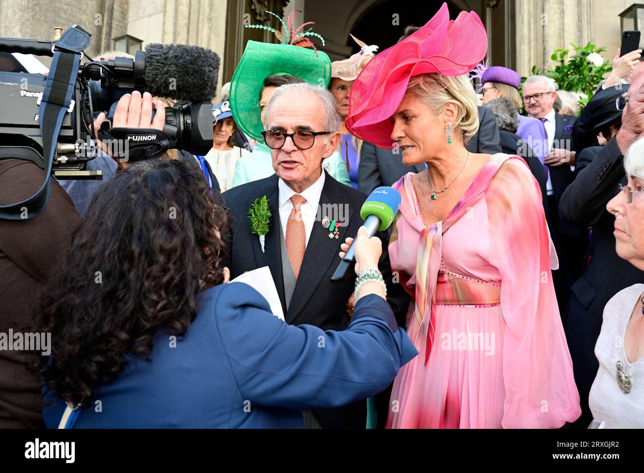 Alexander Prinz von Sachsen Herzog zu Sachsen und Ewa de Saporta nach ...