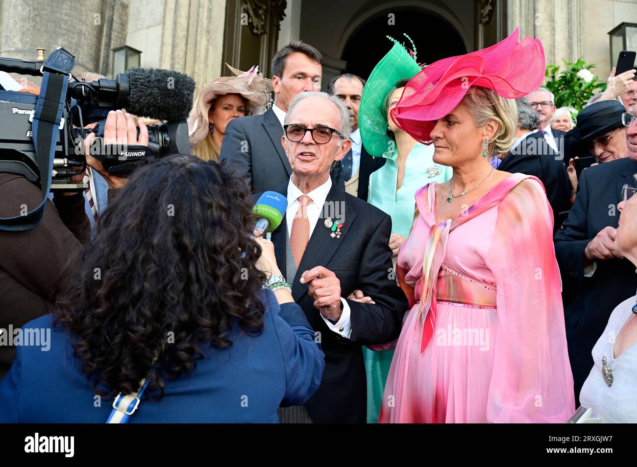 Alexander Prinz von Sachsen Herzog zu Sachsen und Ewa de Saporta nach ...