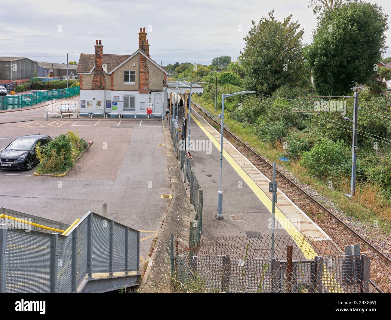 Rail station at Burnham on Crouch, Essex, England Stock Photo - Alamy