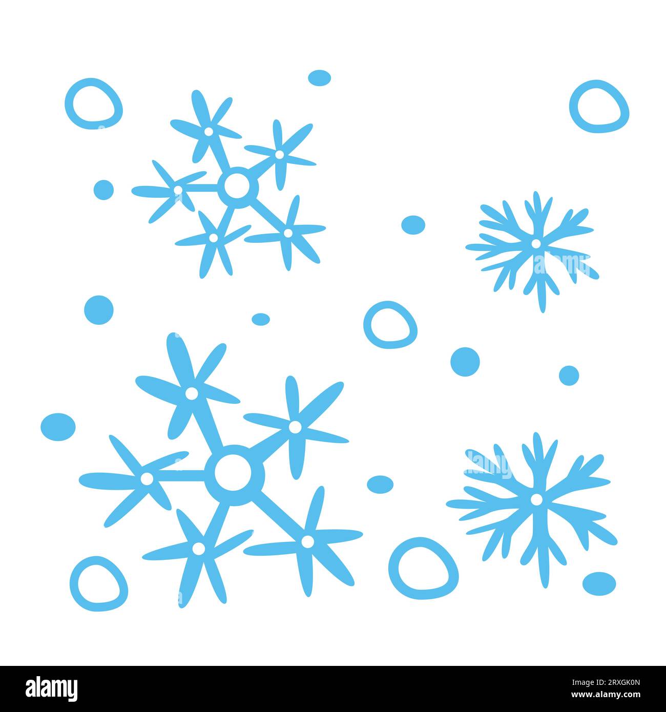 Hand drawn snow flake Stock Vector Images - Alamy