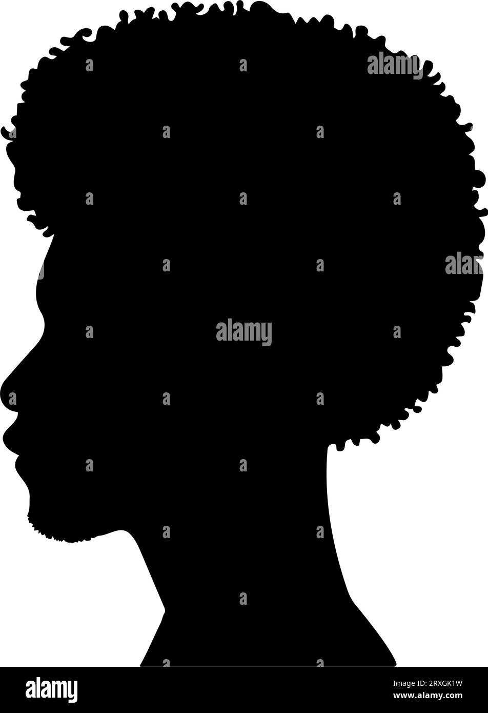 Afro Silhouette Vector