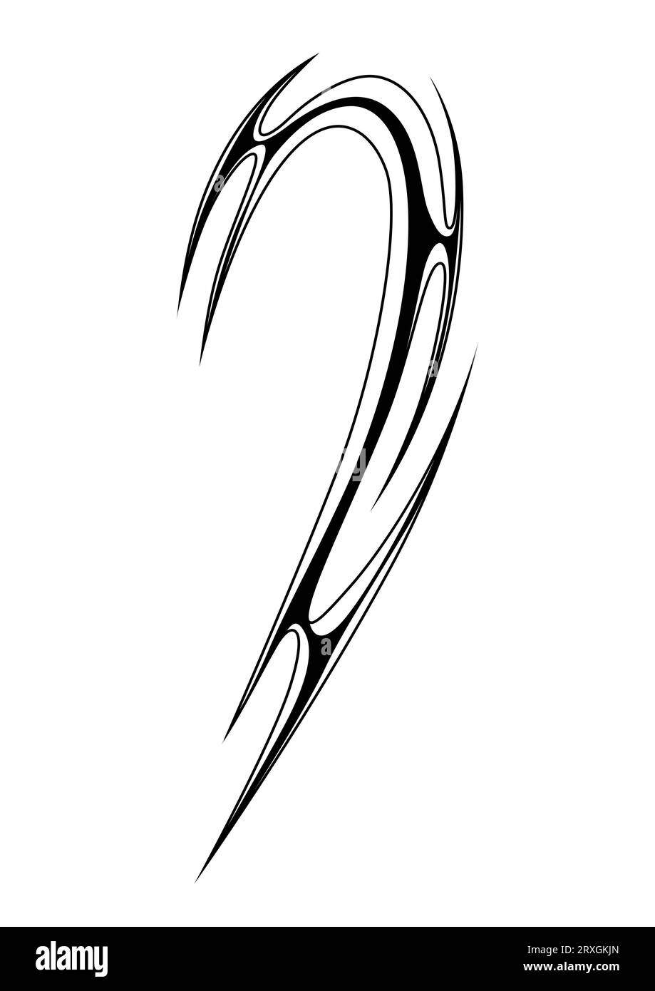 Cyber sigilism design. Neo tribal gothic style tattoo Stock Vector ...