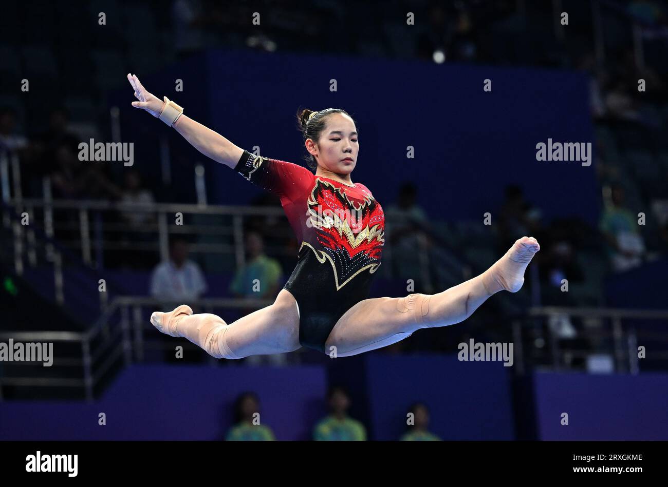 Hangzhou, China's Zhejiang Province. 25th Sep, 2023. Tang Xijing of ...