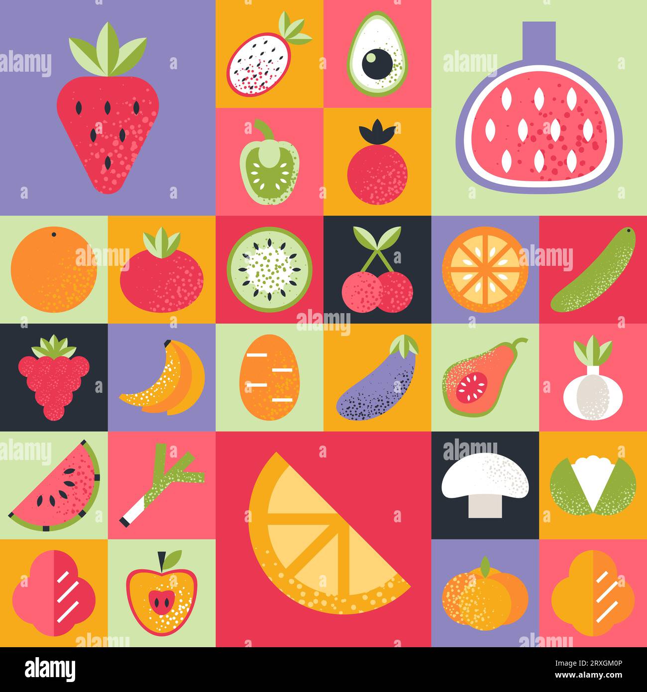 Fruits geometry hi-res stock photography and images - Alamy