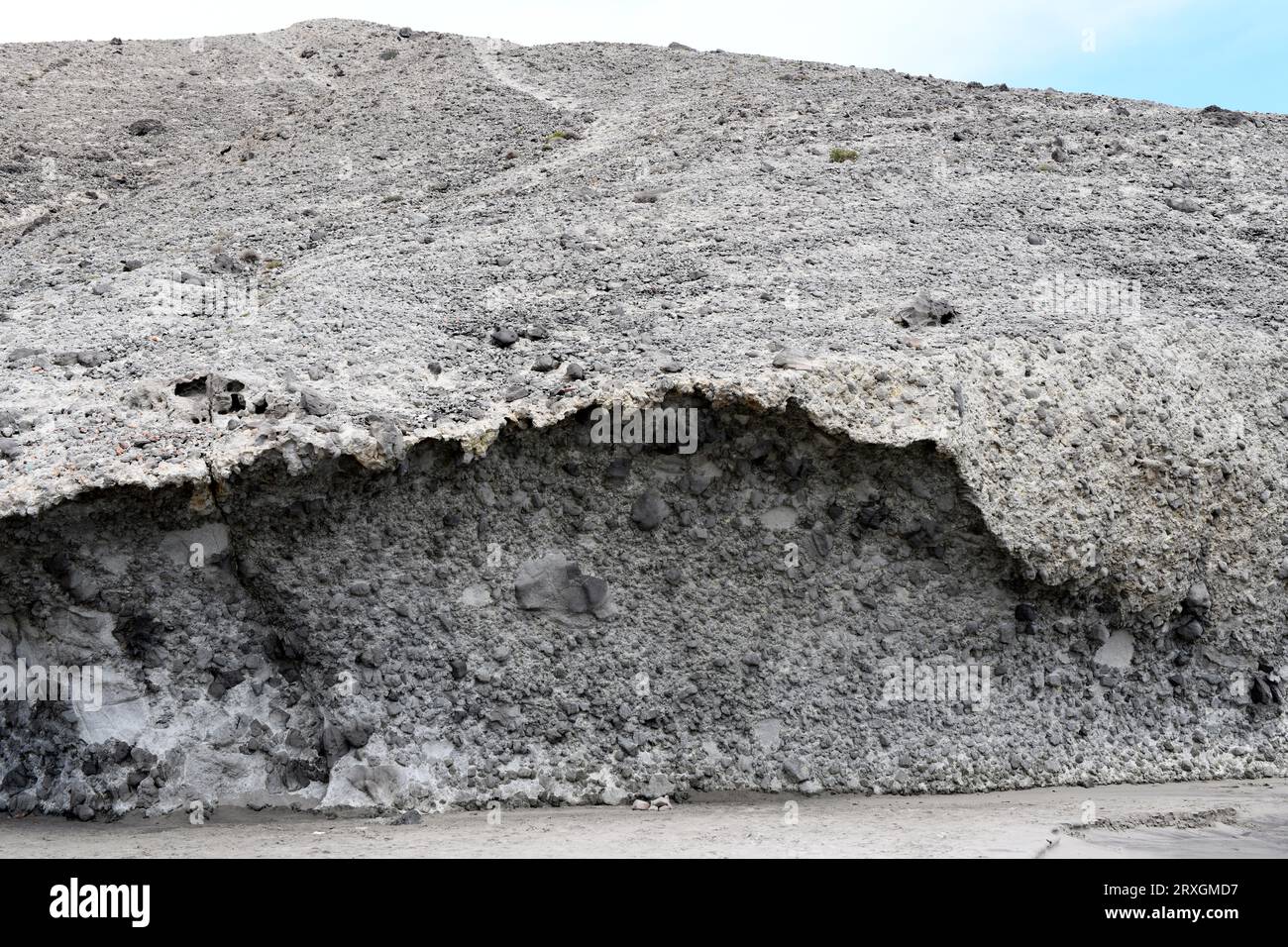 Volcanic breccia (hyaloclastite). This photo was taken in Cabo de Gata ...