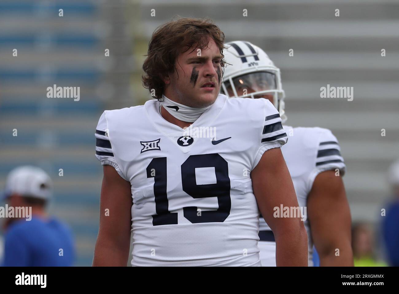 LAWRENCE, KS - SEPTEMBER 23: Brigham Young Cougars tight end Jackson ...