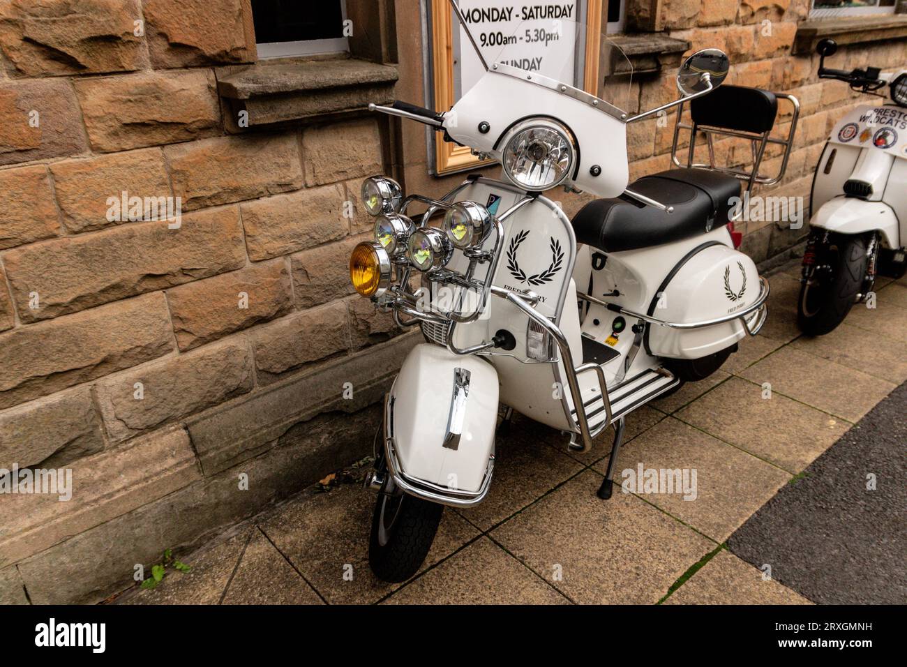 Vespa. Ribble Valley Scooter Rally 2023 Stock Photo - Alamy