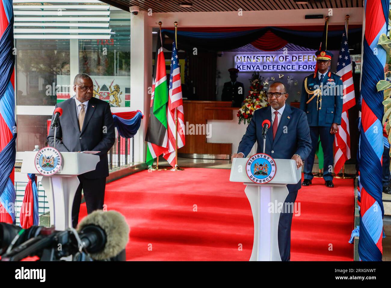 Nairobi, Kenya. 25th Sep, 2023. United States Secretary of Defence ...