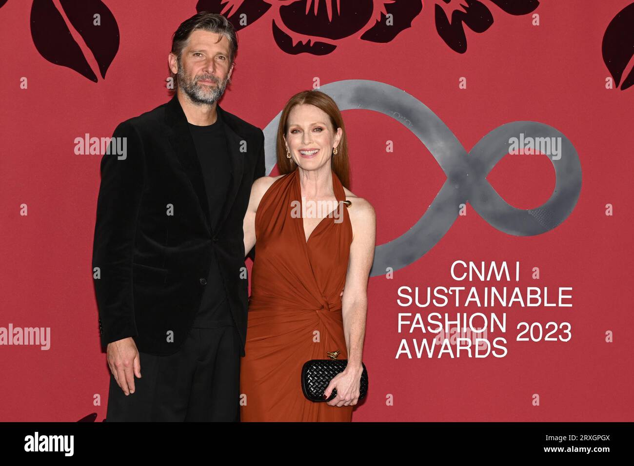 Milan, Italy. 24th Sep, 2023. Bart Freundlich and Julianne Moore ...