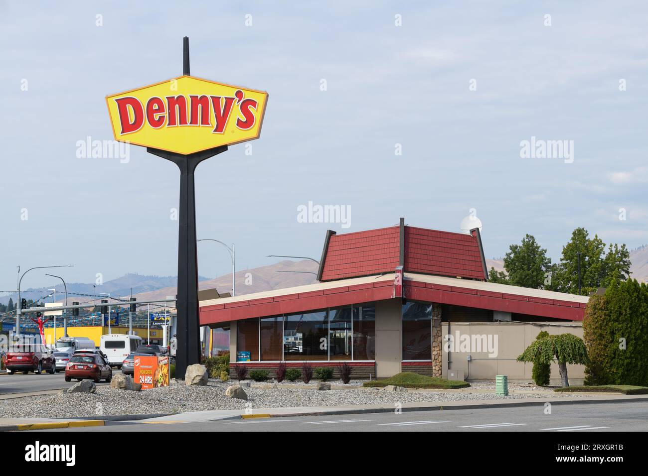 Wenatchee, WA, USA - September 22, 2023; Denny's restaurant building ...