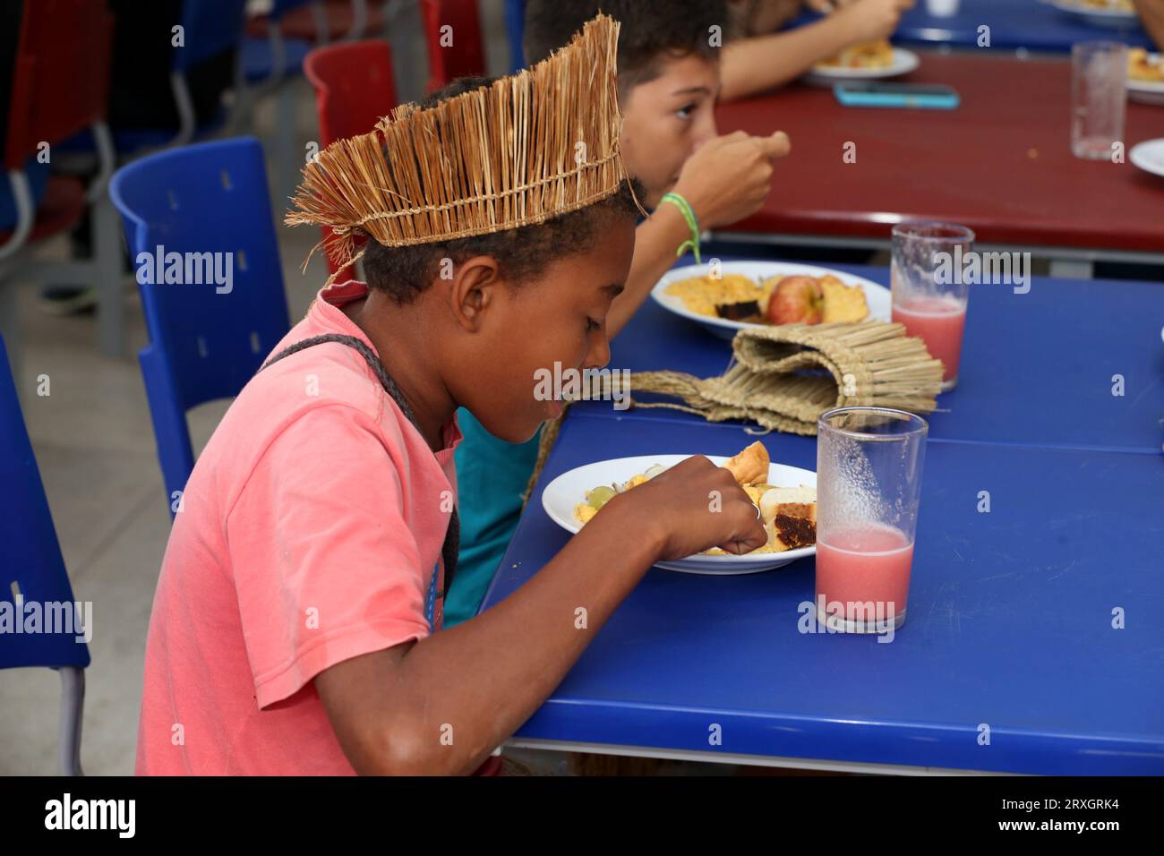 curuca, bahia, brazil - september 18, 2023: public school students are ...