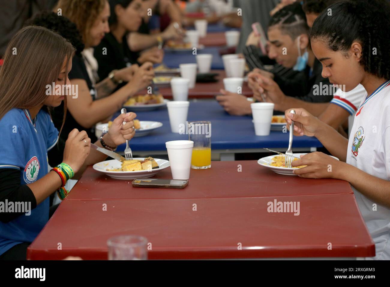 curuca, bahia, brazil - september 18, 2023: public school students are ...