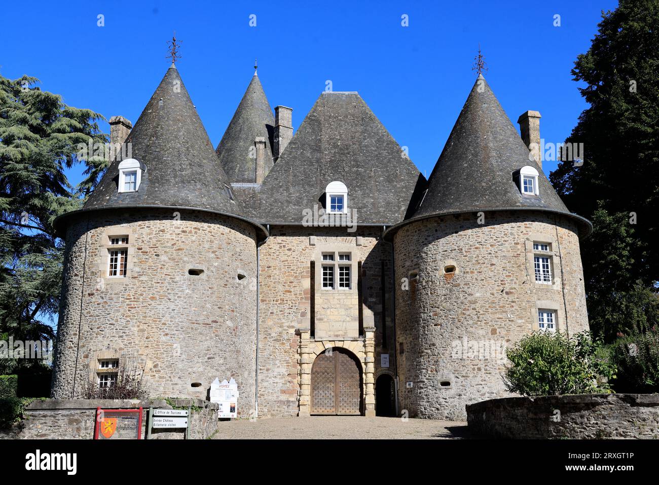 The Château de Pompadour in Corrèze in Limousin. The King of France ...