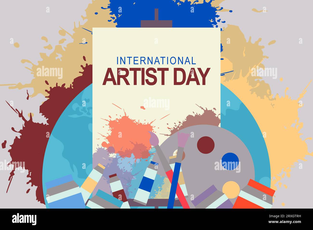 International Artist Day background. Arts & Entertainment Appreciation ...