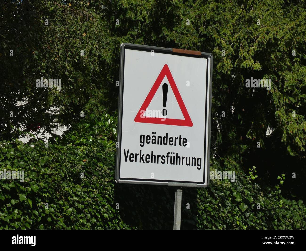 Changed traffic routing hi-res stock photography and images - Alamy