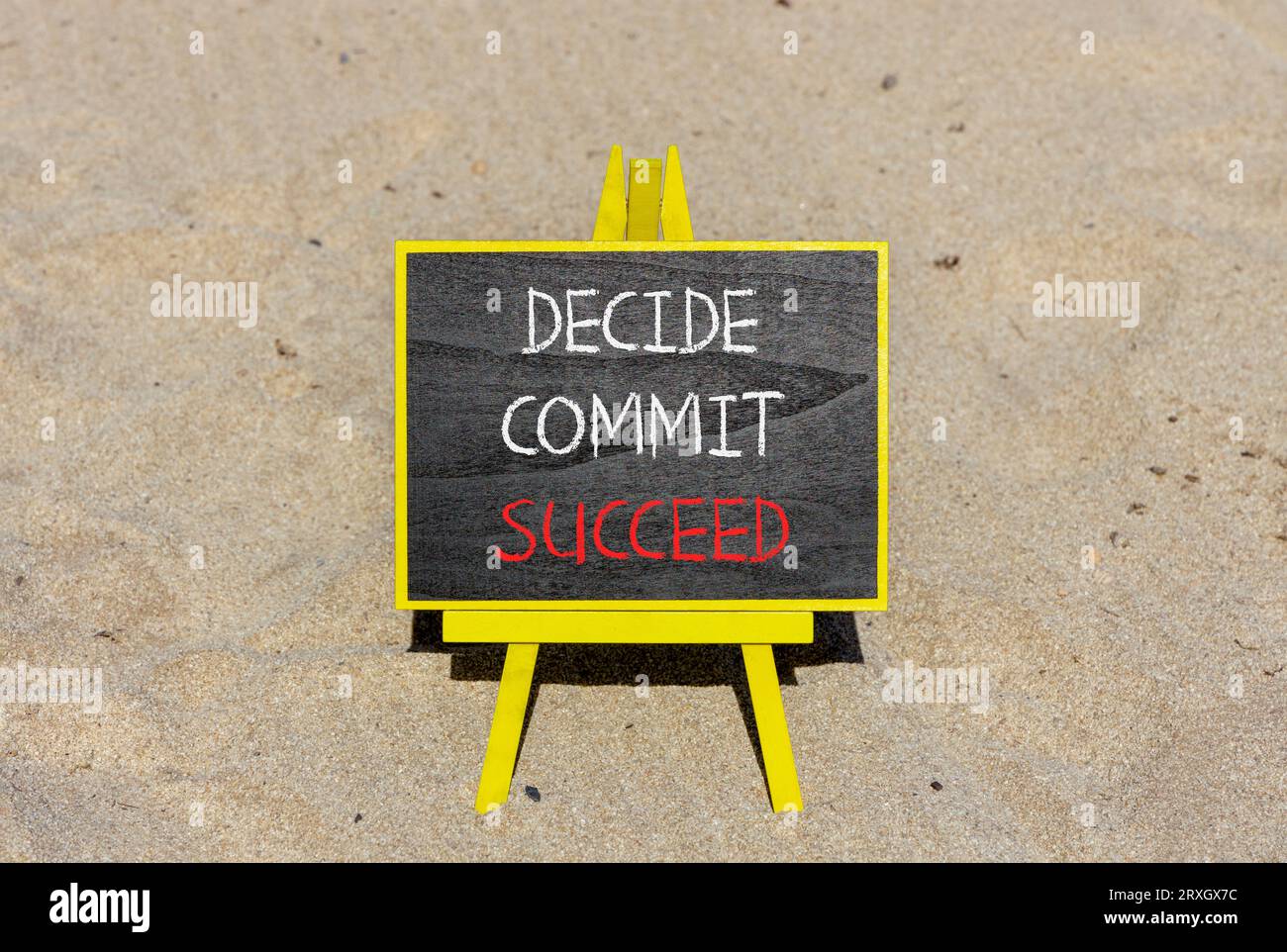 Decide commit succeed symbol. Concept word Decide Commit Succeed on ...