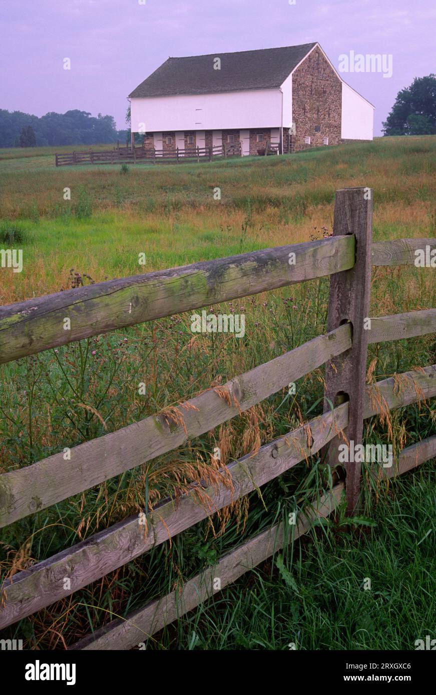 McPherson Barn, Gettysburg National Military Park, Pennsylvania Stock ...