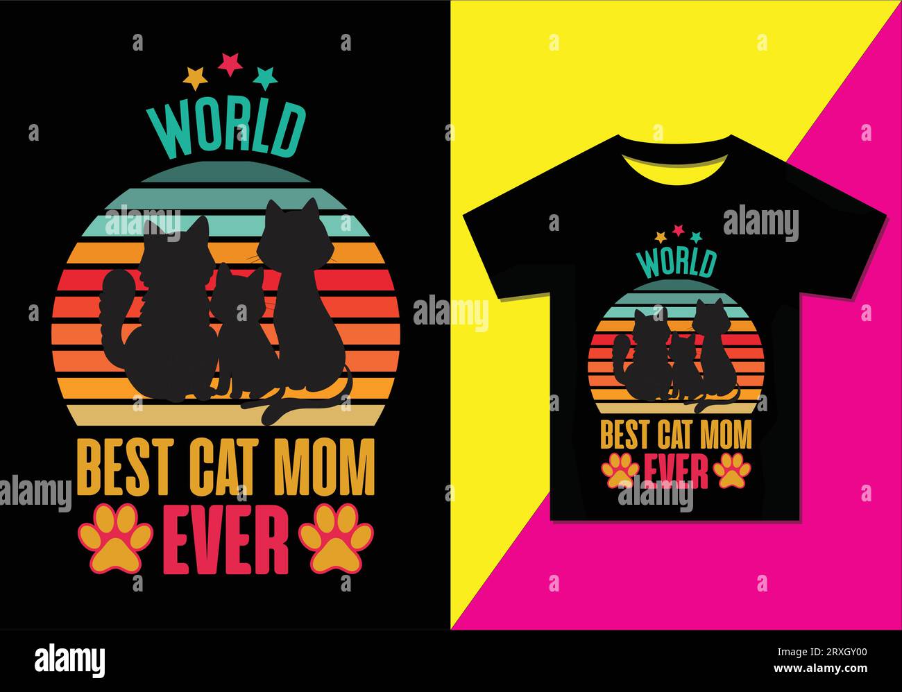 Cat mom day Stock Vector Images - Alamy