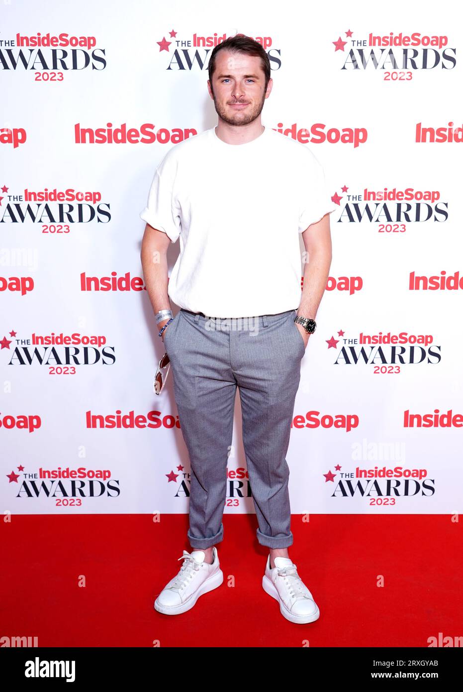 Max Bowden attending the Inside Soap Awards at Salsa Temple in London ...