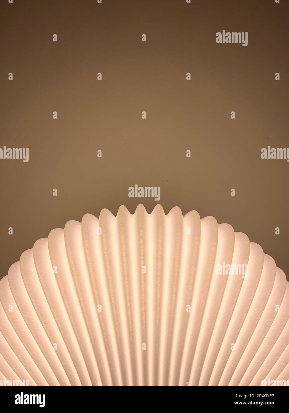 Lighting lamp shaped like folded paper Stock Photo - Alamy