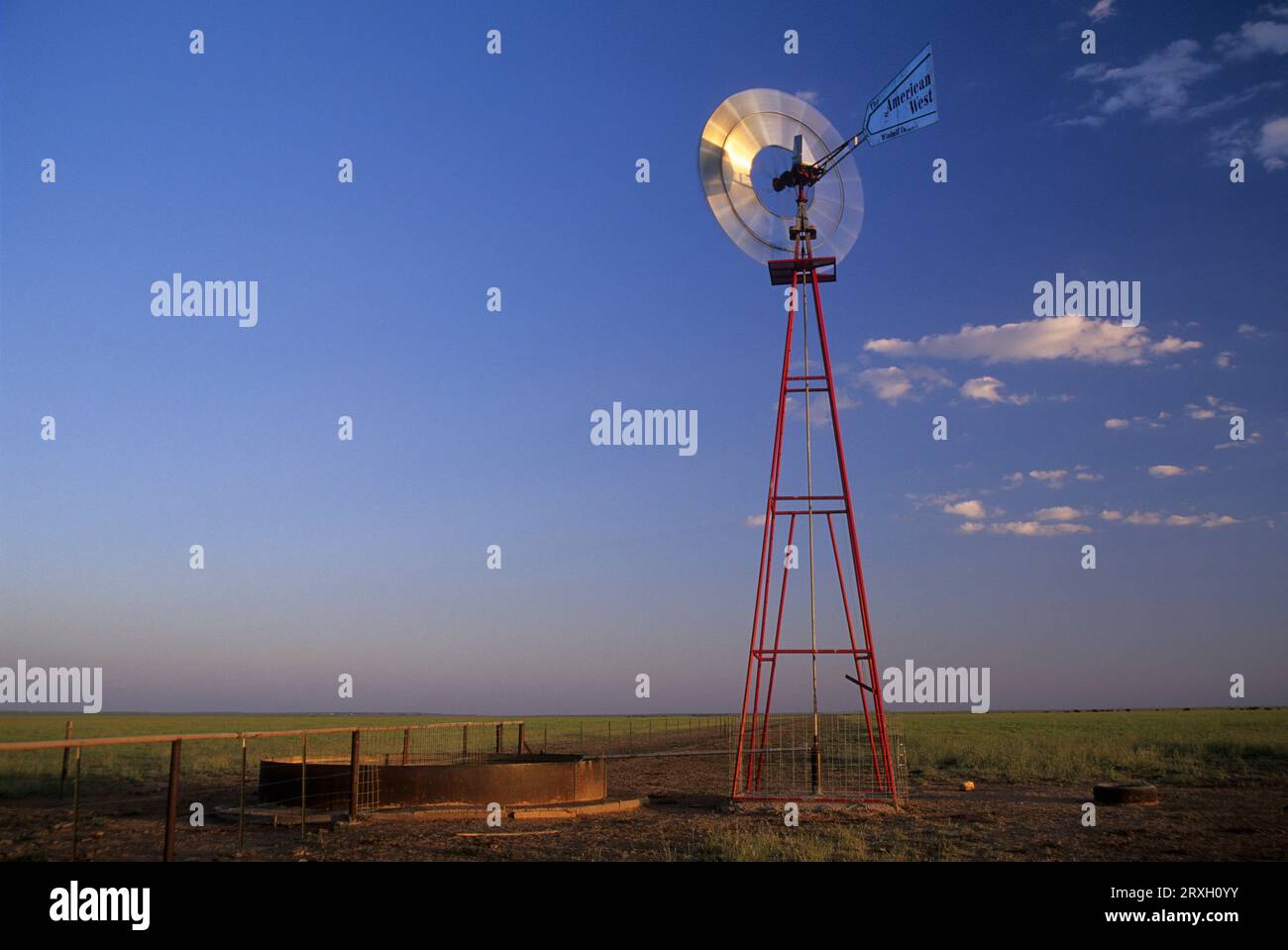 Windmill, Moore County, Texas Stock Photo - Alamy