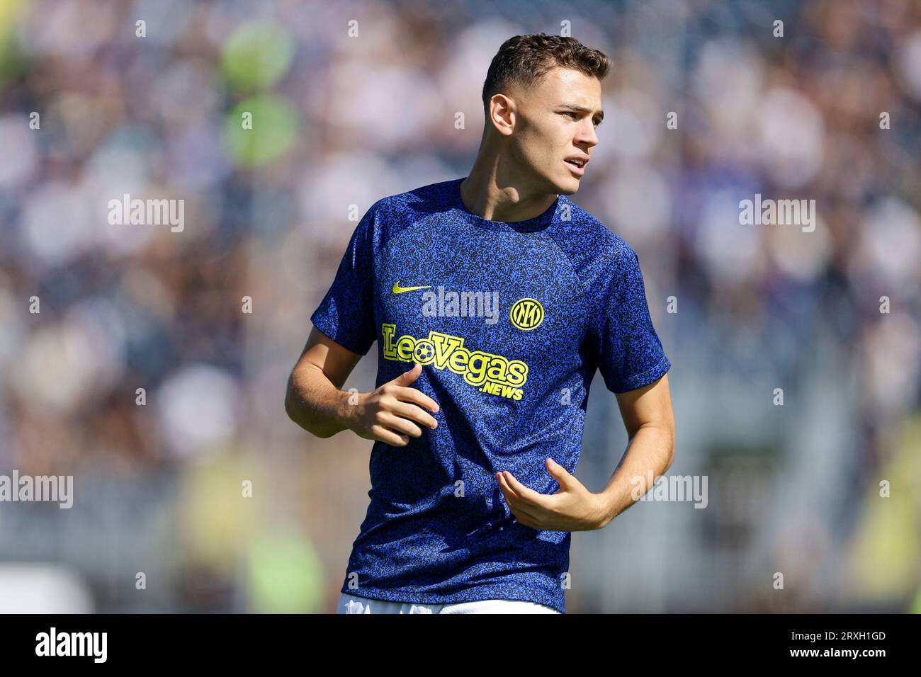 Inter’s Albanian midfielder Kristjan Asllani looks during the Serie A ...