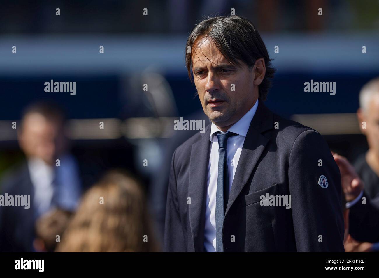 Inter’s italian coach Simone Inzaghi looks during the Serie A football ...