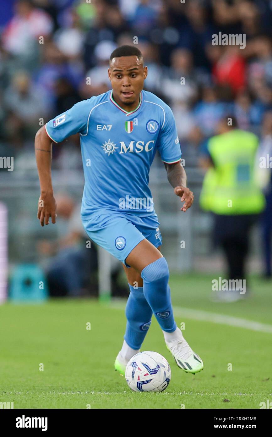 SSC Napoli’s Brazilian defender Natan Bernardo de Souza controls the ...