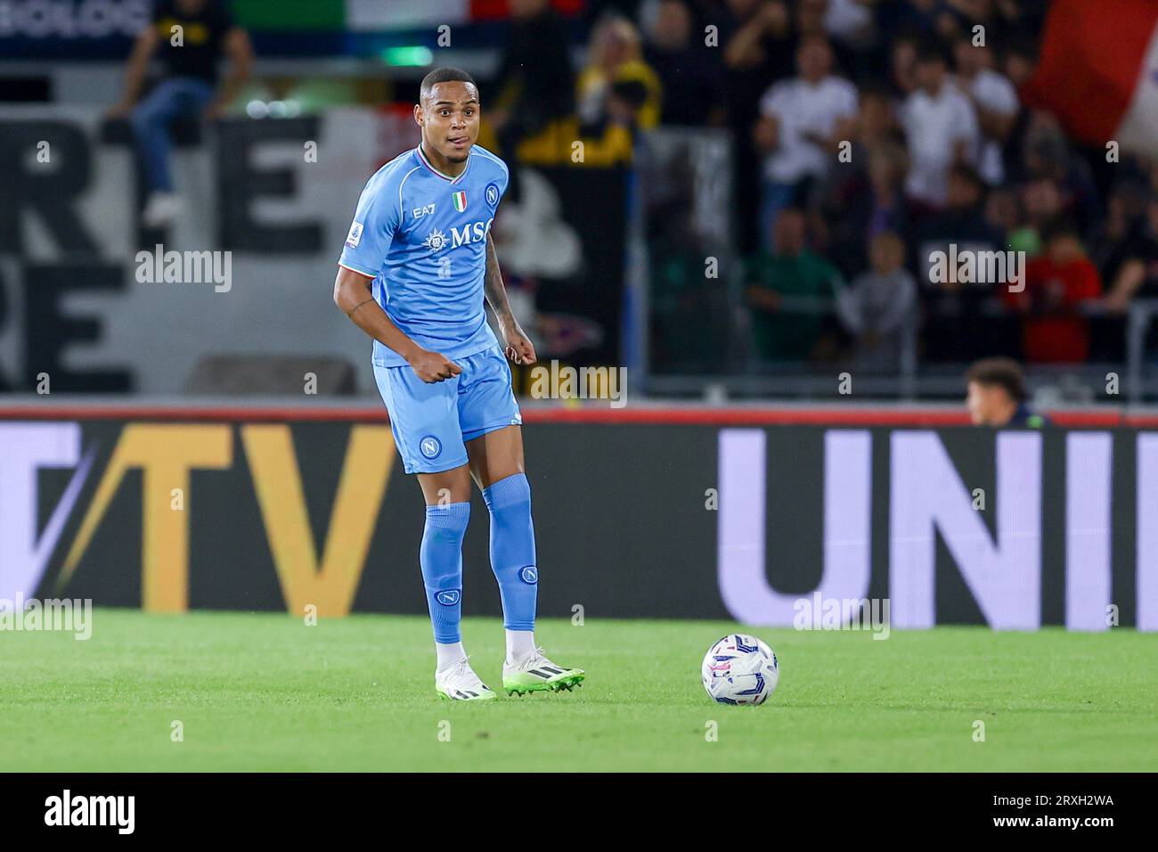 SSC Napoli’s Brazilian defender Natan Bernardo de Souza controls the ...